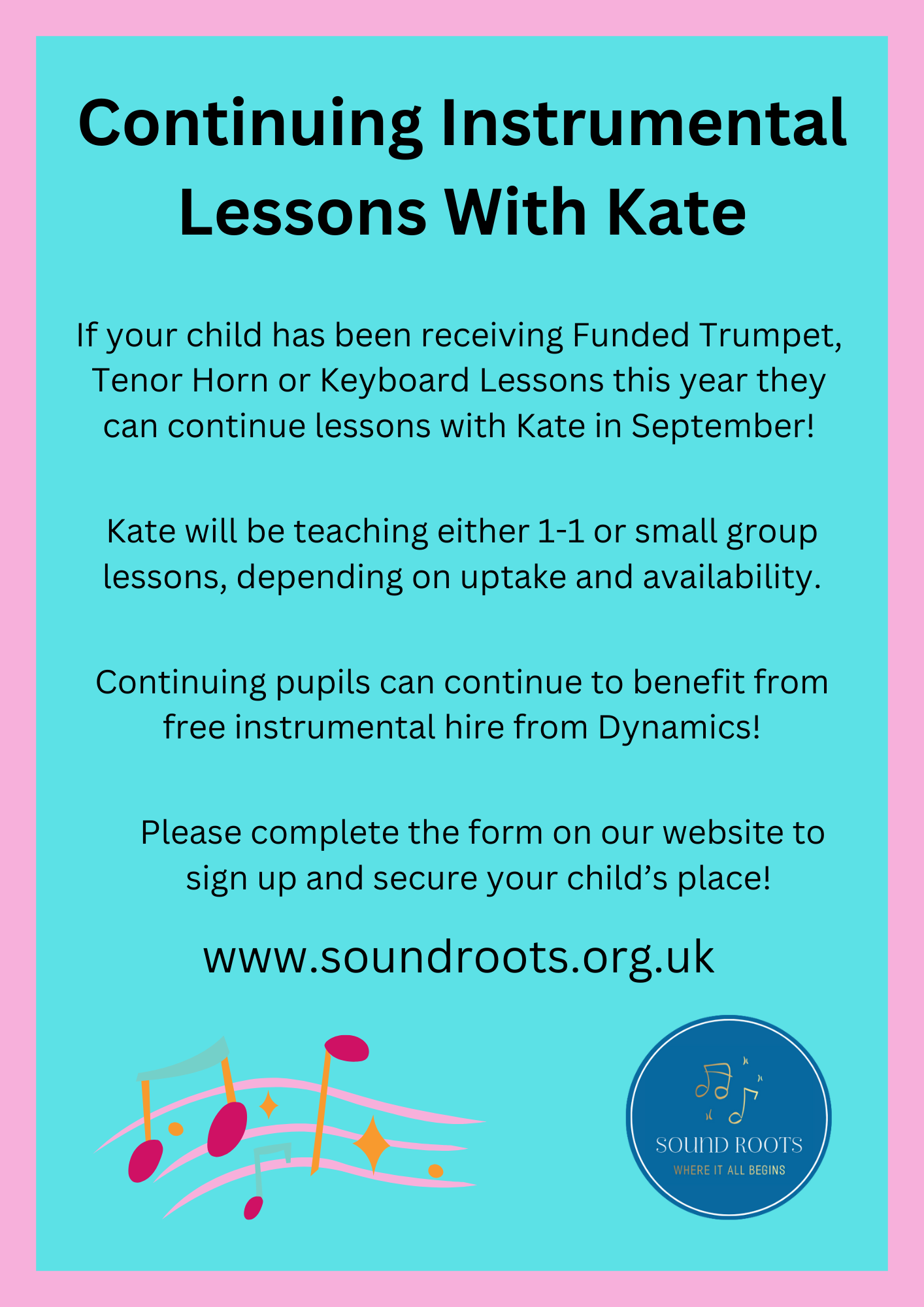 Continuing Instrumental Lessons With Kate - Sound Roots